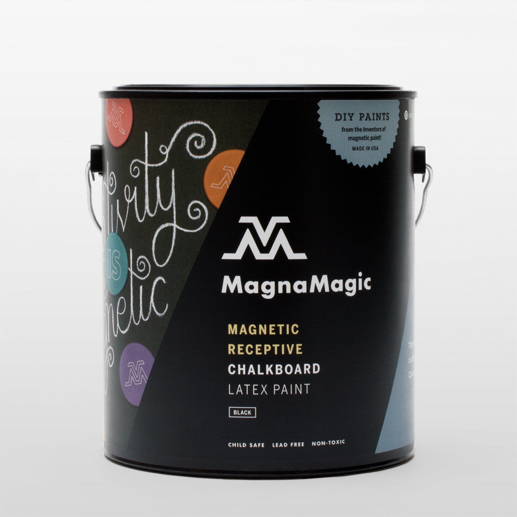 Paint with MagnaMagic Magnetic Receptive Chalkboard Paint
